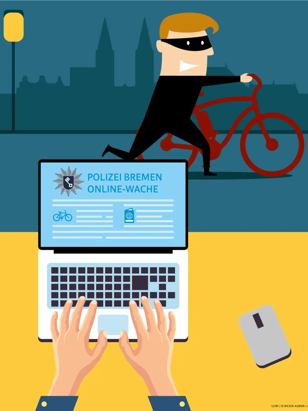 Praxistest: So funktioniert die Onlineanzeige der Bremer Polizei