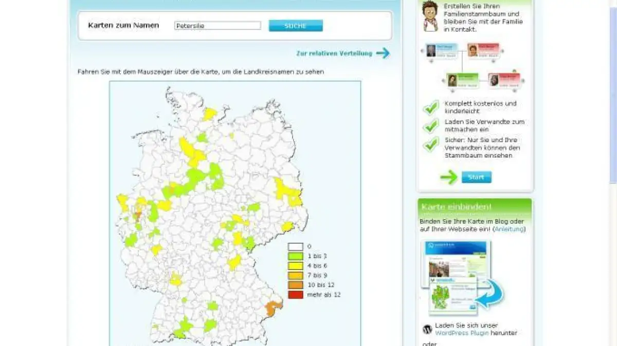 Namen zeichnen das Leben