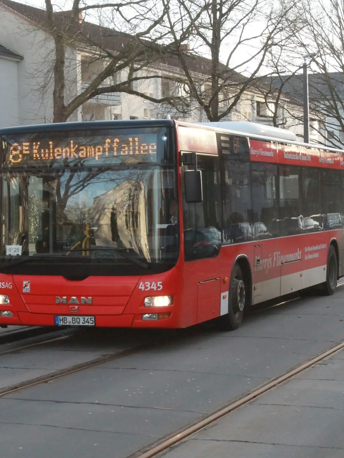 Straßenbahn mal da, dann wieder weg