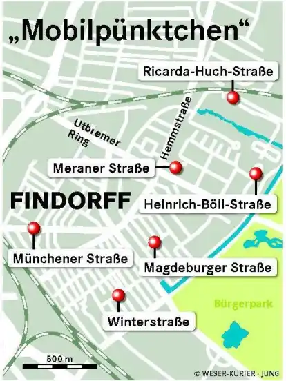 Sechs neue Car-Sharing-Stationen für Findorff