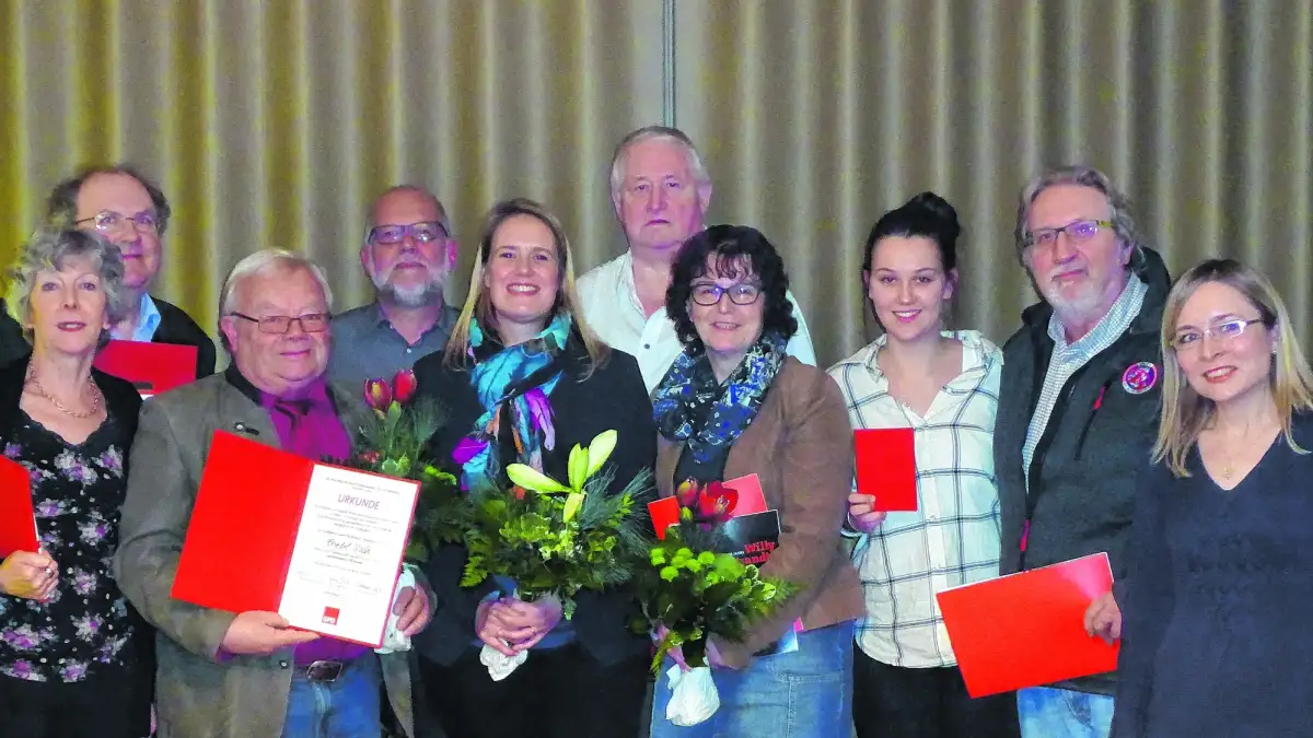 Jahresabschluss mit Ehrungen bei der SPD Kirchlinteln