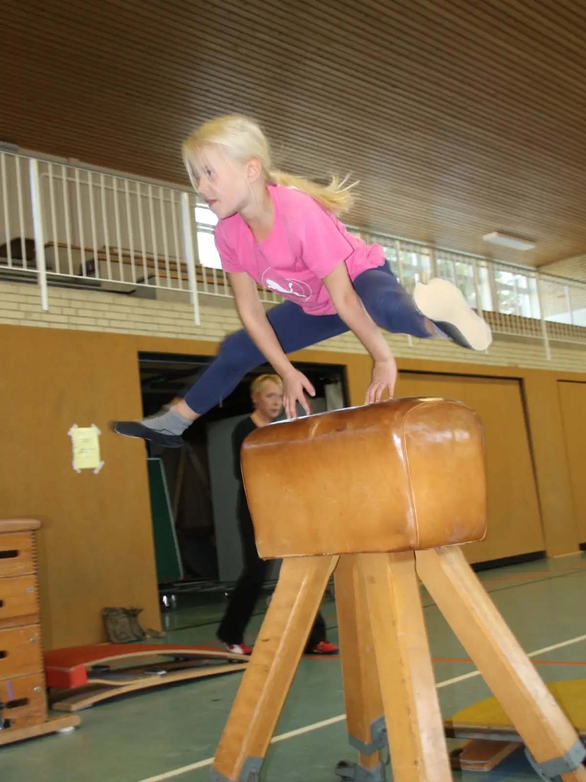 Anlauf, Sprung und weiche Landung