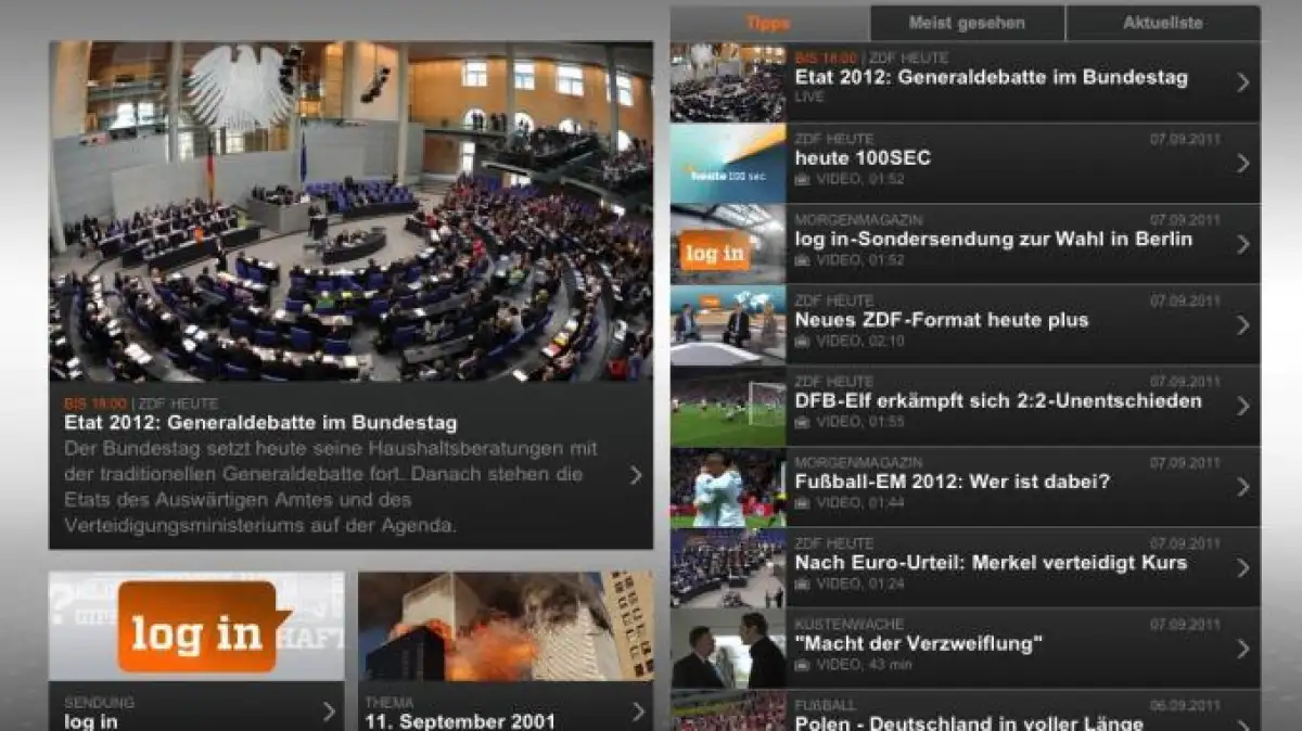 ZDF bietet Mediathek als App an