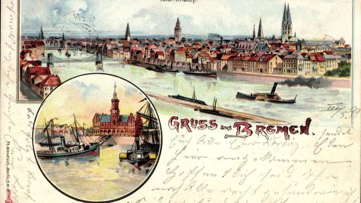 Historische Postkarten: So sah Bremen um die Jahrhundertwende aus