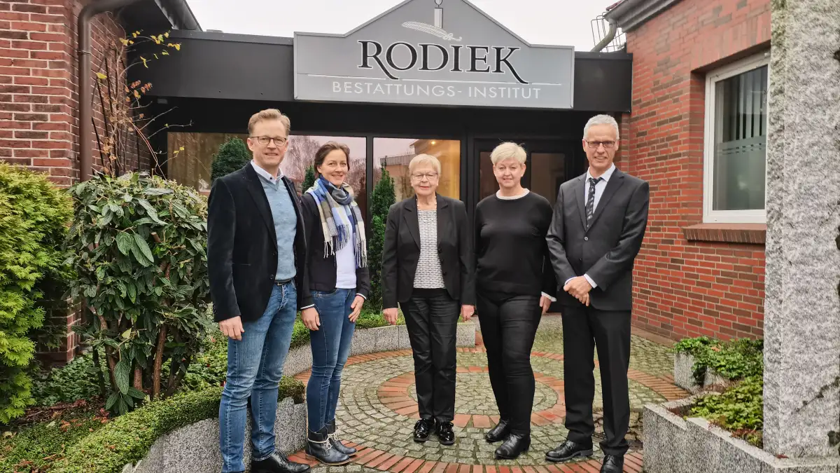 Bestattungsunternehmen Rodiek wird von Bestatter Oetken übernommen