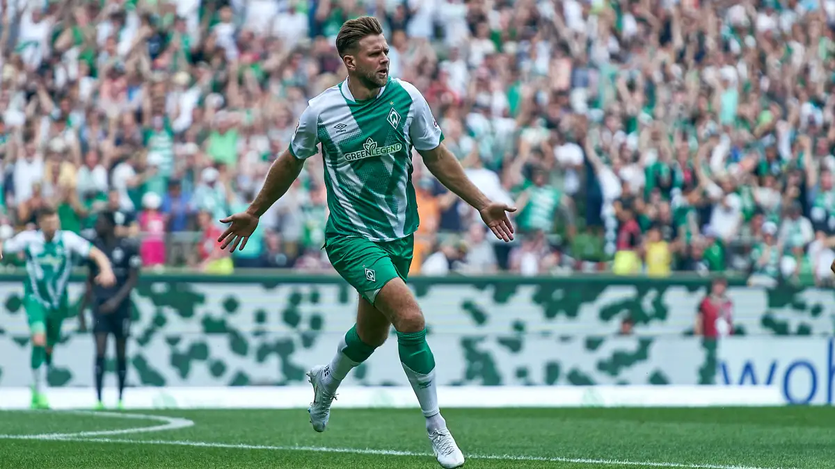 Werder-Stürmer Niclas Füllkrug trifft und trifft