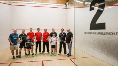 Viel Betrieb im Squash-Center Achim-Baden