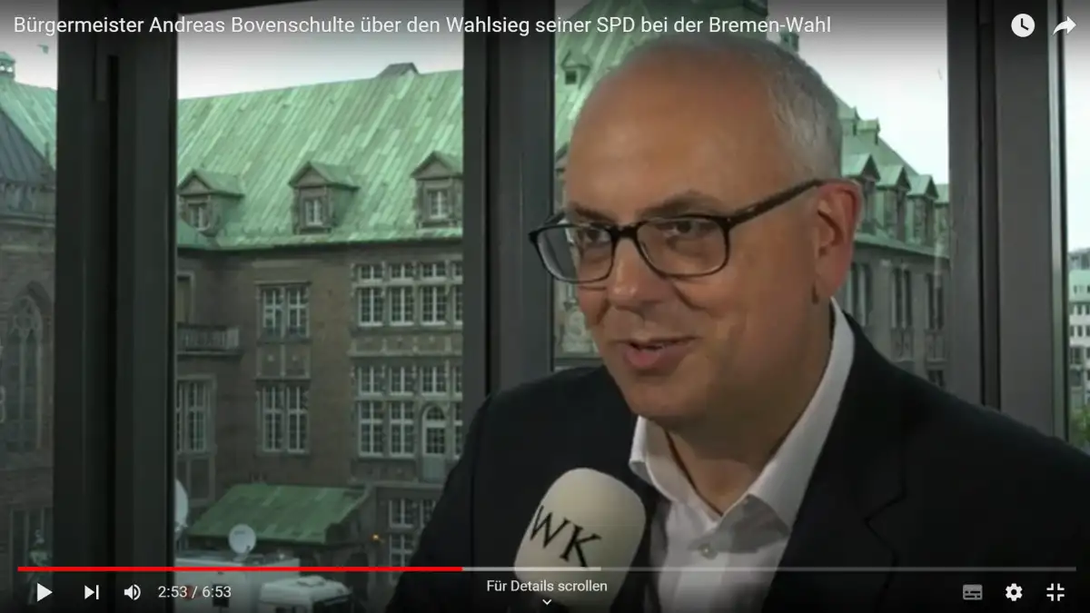 Bremen-Wahl: Reaktionen der Spitzenkandidaten im Video