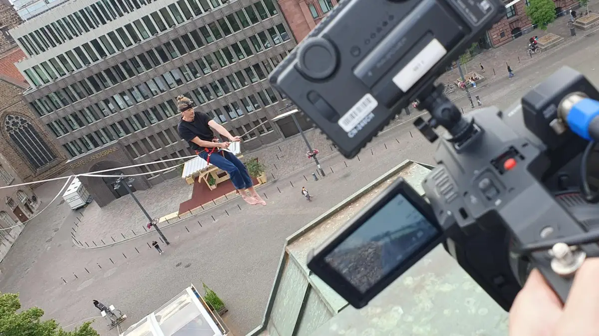 Bremen: WESER-KURIER testet Highline zwischen Rathaus und Markthalle