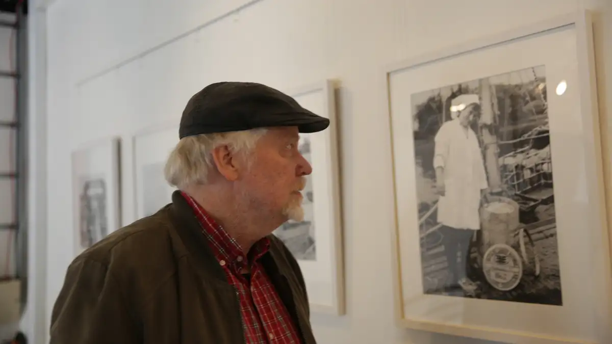 In Bremen Findorff sind historische Hafenaufnahmen zu sehen