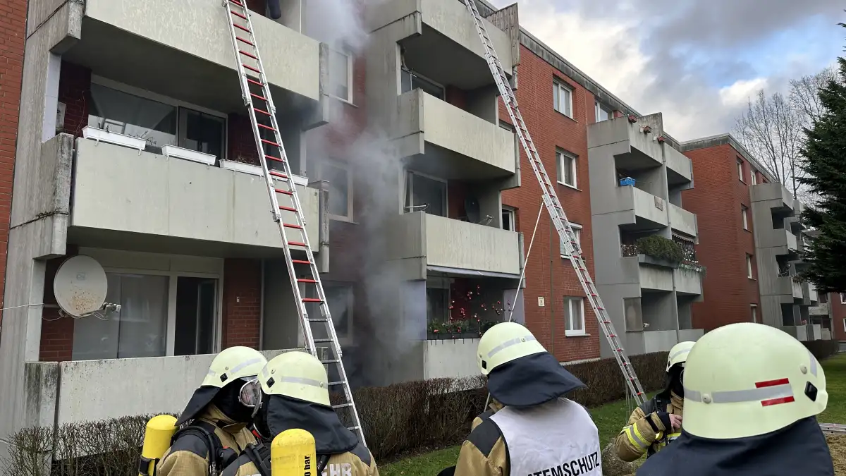 Feuer in Osterholz-Scharmbeck: 14 Menschen gerettet