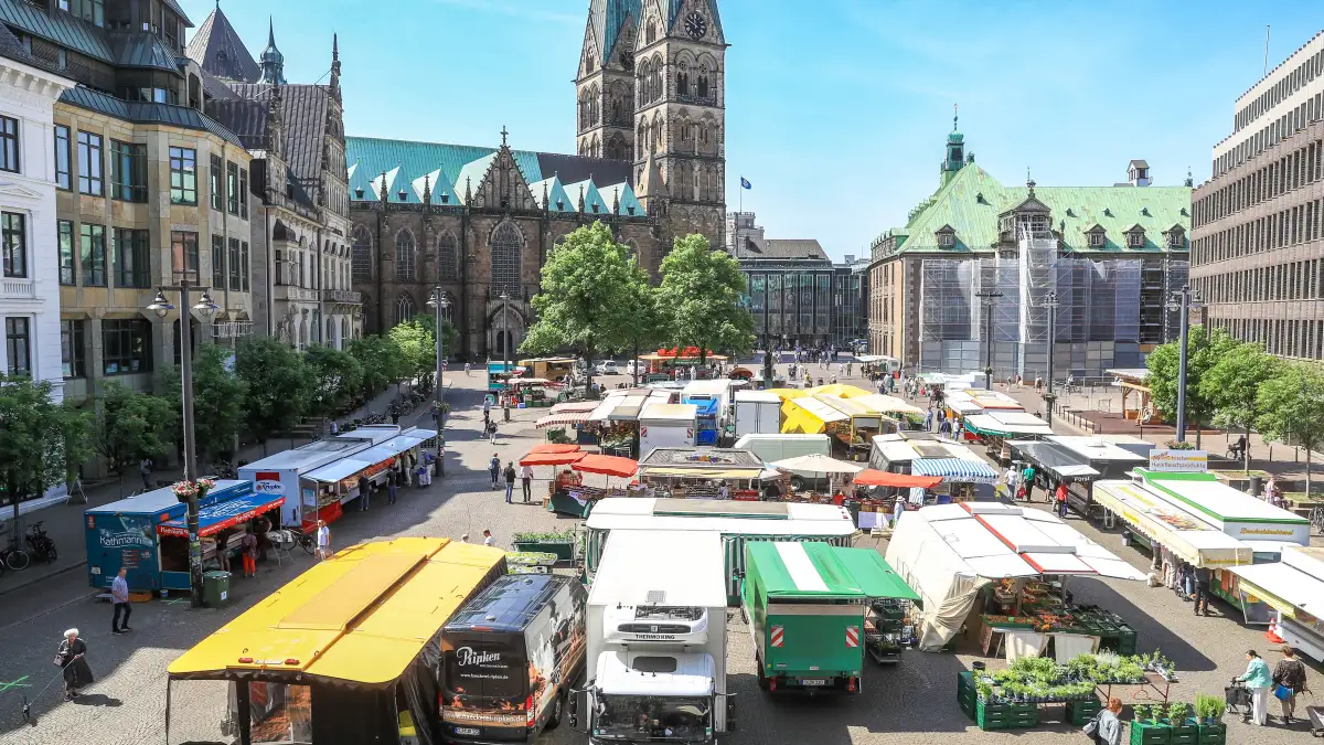 Wochenmarkt auf dem Bremer Domshof: „Es wird doch immer nur geredet“