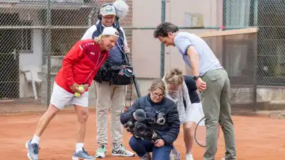 NDR-Verbrauchermagazin "Markt" dreht bei Tennisverein Syke 05