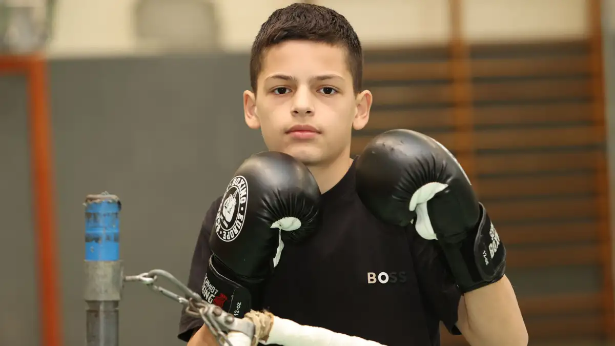 Ibrahim Abazi vom Boxring 46 Kirchweyhe hat große Ziele vor Augen