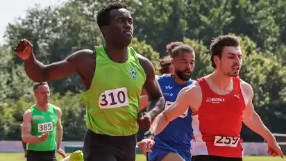 Hermann-Dressel-Cup: Werders Noah Olabisi gewinnt das 100-Meter-Finale