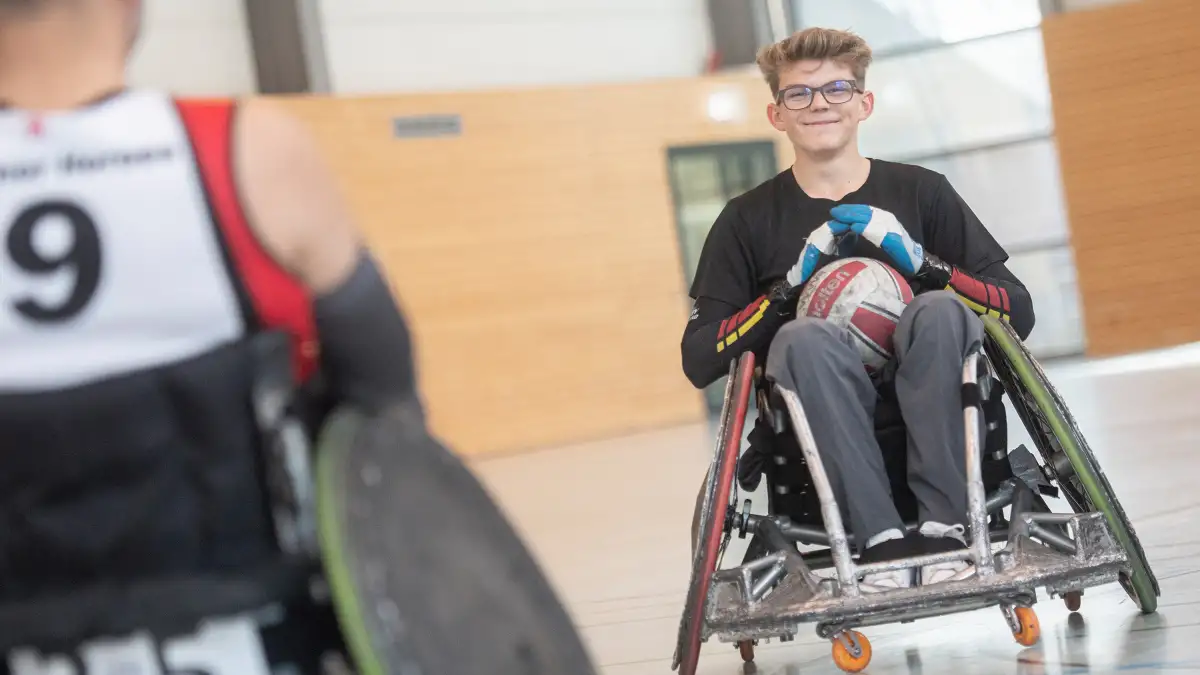 Jonte Küntzel von Achimer Heroes ist Rollstuhlrugby-Nationalspieler